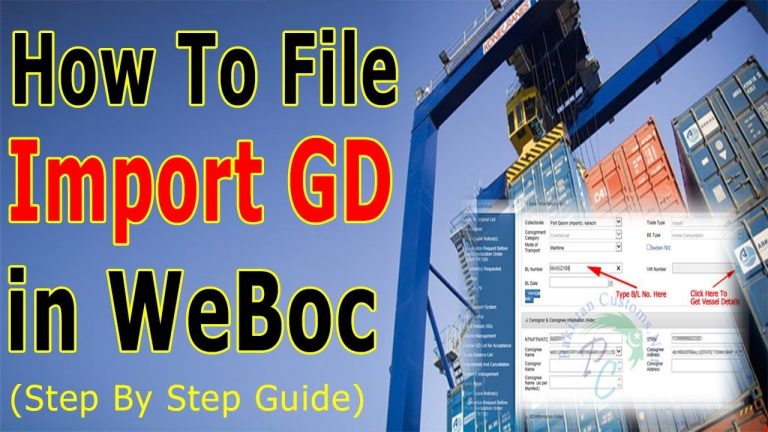 How To Get WeBOC ID and Password (Required Documents Check List) - PakistanCustoms.net - Help ...